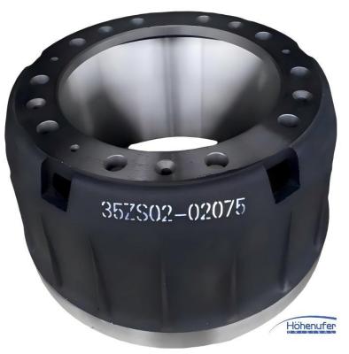 China 35ZS02-02075 Rear Brake Drum for Bus & Heavy-Duty Truck Axle for sale