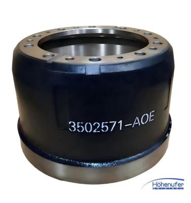 China 3502571-A0E / 3502571-AOE Rear Brake Drum for FAW J6 / J7 Heavy Trucks for sale