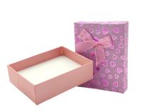 China Special Paper Laminated 1200gsm Cardboard Gift Box With Ribbon for sale