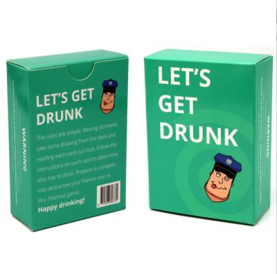 China Customized 100 Cards 300gsm Coated Paper Drinking Card Games 63x88mm for sale