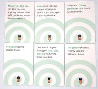 China Customized 100 Cards 300gsm Coated Paper Drinking Card Games 63x88mm for sale