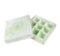 China Tea Packaging 300gsm Ivory Board Box Square Shape With Card Tray for sale