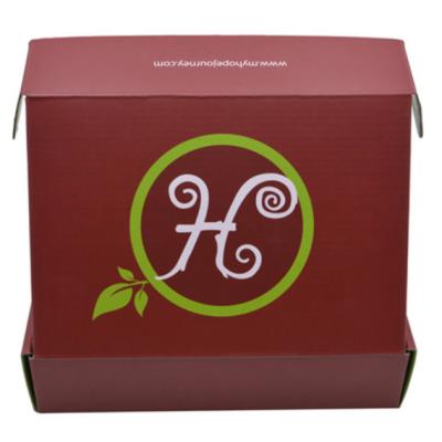 China Recyclable 250gsm Corrugated Mailing Boxes Both Sides Printing for sale