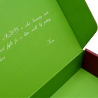 China Recyclable 250gsm Corrugated Mailing Boxes Both Sides Printing for sale