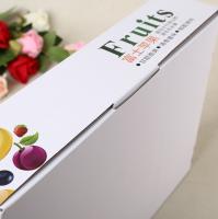 China Biodegradable 3x4 Separate Tray White Corrugated Box For Fruit Packaging for sale