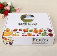 China Biodegradable 3x4 Separate Tray White Corrugated Box For Fruit Packaging for sale