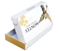 China Recyclable White Wine Packaging Boxes CMYK Printing SGS Certificated for sale