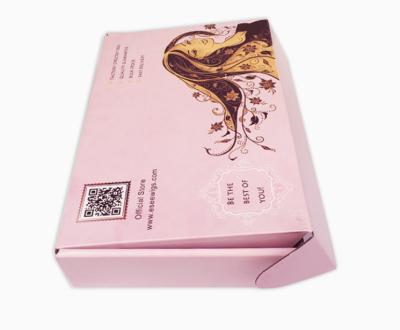 China NO Burrs Cardboard Package Boxes Eco Friendly B Flute Carton Pink for sale