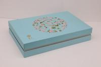 China Gold Foil Rigid Cardboard Gift Boxes With Lids 70g/M2 ISO9001 for sale