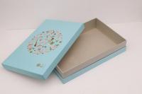 China Gold Foil Rigid Cardboard Gift Boxes With Lids 70g/M2 ISO9001 for sale