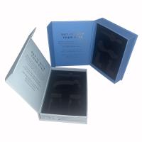 China Gold Foil Magnetic Cardboard Box With Foam Insert EVA for sale