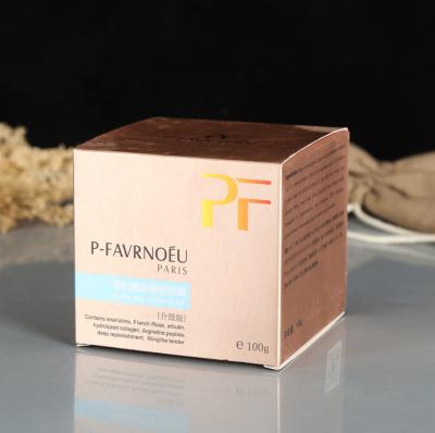 China C1S Paper Foldable Cardboard Box Gold Foil Mask Packing for sale