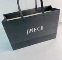China Matt Laminated Kraft Paper Shopping Bags With Handle Offset Printings for sale