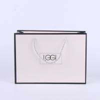 China White Coated Kraft Paper Shopping Bags 300G Custom Cardboard Bags for sale