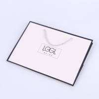 China White Coated Kraft Paper Shopping Bags 300G Custom Cardboard Bags for sale