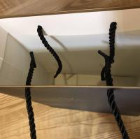 China Cosmetics Kraft Paper Shopping Bags With Rope Handle ODM for sale