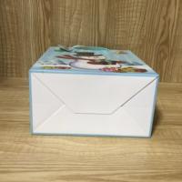 China Ivory Spot UV Christmas Paper Bags With Handles Pantone Colors Printing for sale