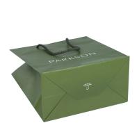 China ISO9001 SGS Green Kraft Paper Bags With Handles PP Twisted for sale
