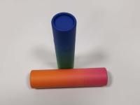 China Pantone Cylinder Cardboard Packaging Cosmetics Kraft Paperboard Tubes 150*35mm for sale