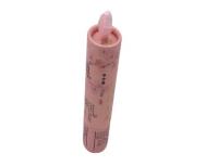 China Handcrafted Kraft Paper Tube For Lip Balm With Ribbon Lid for sale