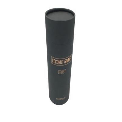 China 157gsm Cylindrical Cardboard Containers Gold Foil Paper Wine Tubes for sale