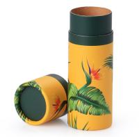 China Custom Height 120mm Kraft Paper Push Up Tube Packaging for sale