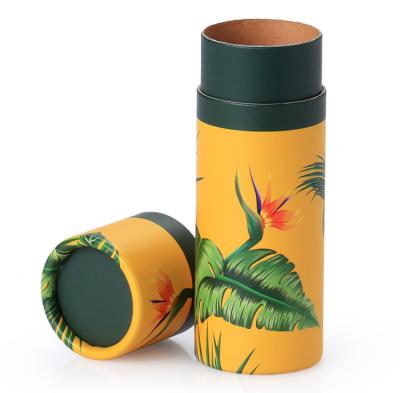 China Custom Height 120mm Kraft Paper Push Up Tube Packaging for sale