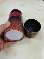 China Cylinder Cosmetics 2mm Cardboard Jar Packaging With Sponge for sale