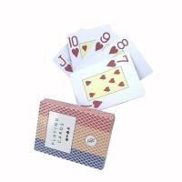 China 63*88mm 54Cards With 0.32mm Thickness 100% Plastic Poker Cards for sale
