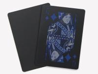 China CMYK Printing Blue And Black Plastic Poker Cards Waterproof for sale