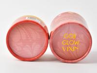 China Gold Foil Rigid Cylinder Cardboard Tube 30ml For Cosmetic Packaging for sale