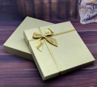 China Matt Lamination Butterfly Ribbon Closure Rigid Cardboard Gift Boxes for sale