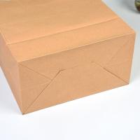 China Food Grade Take Away Kraft Paper Shopping Bags White Card Paper Bags for sale