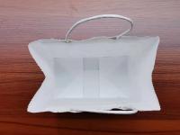 China CMYK Printed Kraft Paper Takeaway Shopping Bags 60gsm Food Grade for sale