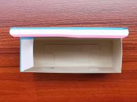 China Matt Laminated Water Resistant Ivory Board Box With Clear PVC Window for sale
