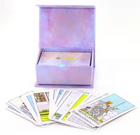 China 400gsm Coated Paper Tarot Cards 78 Oracle Cards With Magnetic Box for sale