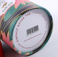 China Rolling Edge Cardboard Cylinders Aluminum Foil Kraft Paper Cans For Tea for sale