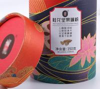 China Rolling Edge Cardboard Cylinders Aluminum Foil Kraft Paper Cans For Tea for sale