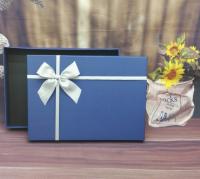 China Custom Made Rigid Cardboard Boxes With Ribbons For Gifts Packaging for sale