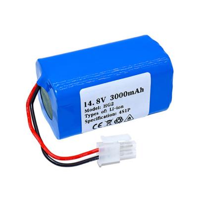 China 14.8V 3000mAh Grade A Li-ion Sweeping Robot Battery with 1000+ Cycle Life and 3-Year Warranty for sale
