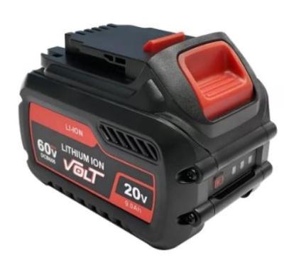 China Lipower 20V/60V MAX 6.0Ah Lithium-ion Battery Replacement for Dewalt Power Tools - 120×80×85mm for sale