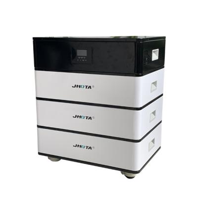 China 15.36kWh LFP Deep Cycle Lithium Battery with 5kW Inverter - 51.2V Solar Energy Storage System for sale