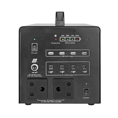 China 500W 576Wh LiFePO4 Portable Power Station 12.8V 45Ah Pure Sine Wave Inverter for sale