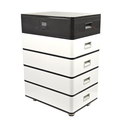 China LiFePO4 Home Energy Storage System 20.48KWh 51.2V 6000 Cycles Stacked Battery for sale