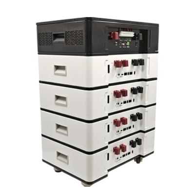 China 20KW 20.48KWH Solar Home Lithium Storage Battery System with 51.2V 100Ah Capacity and 5000W Inverter for sale