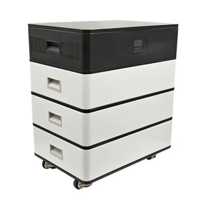 China 15KW 15.36KWh Stacked LiFePO4 Battery Energy Storage System 51.2V 300Ah for sale