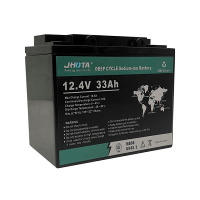 China 12.4V 33Ah Sodium Ion Battery Pack 4000 Cycles Plastic Casing BMS for sale