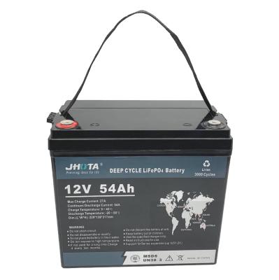 China IP55 Rated 12.8V 54Ah Lithium Iron Phosphate Battery with 3000 Cycle Life for Solar and EV Applications for sale