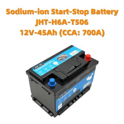 China 45Ah 12V H6 Sodium Ion Start-Stop Auto Battery with 700A CCA and 4000 Cycle Life for Multiple Vehicle Models for sale