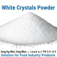 China White Crystals Powder Acidity Regulator 2mg/kg Max Lead and pH 3.5-4.5 Solution for Food Industry Products for sale
